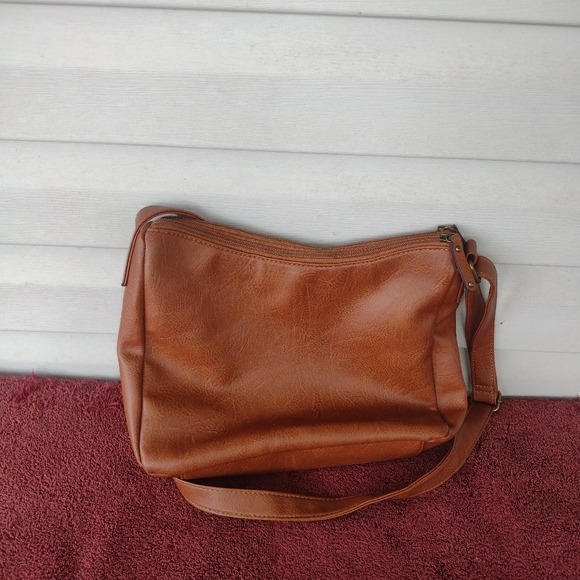 b.o.c. | Bags | Boc Barn Concept Leather Crossbody Bag Camel | Poshmark